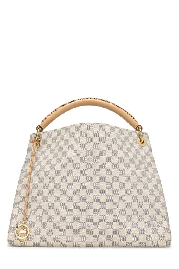 LOUIS VUITTON Damier Azur Artsy - White