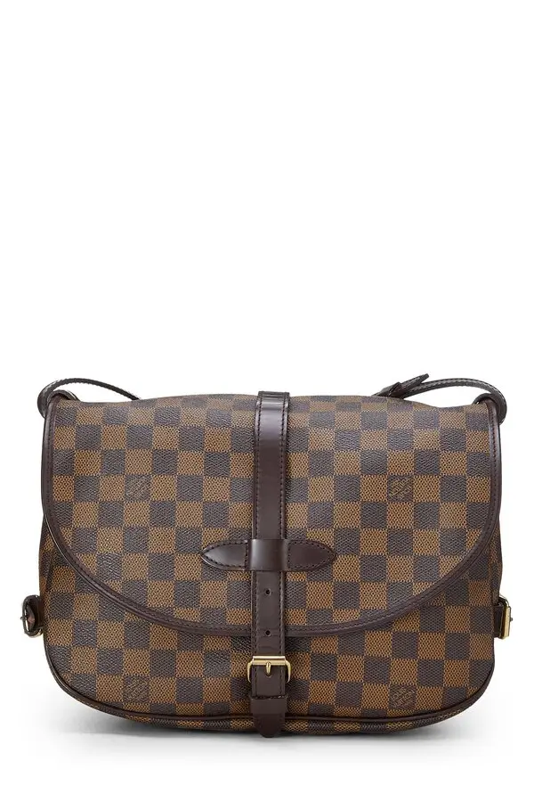 LOUIS VUITTON Damier Ebene Saumur 30 - Brown