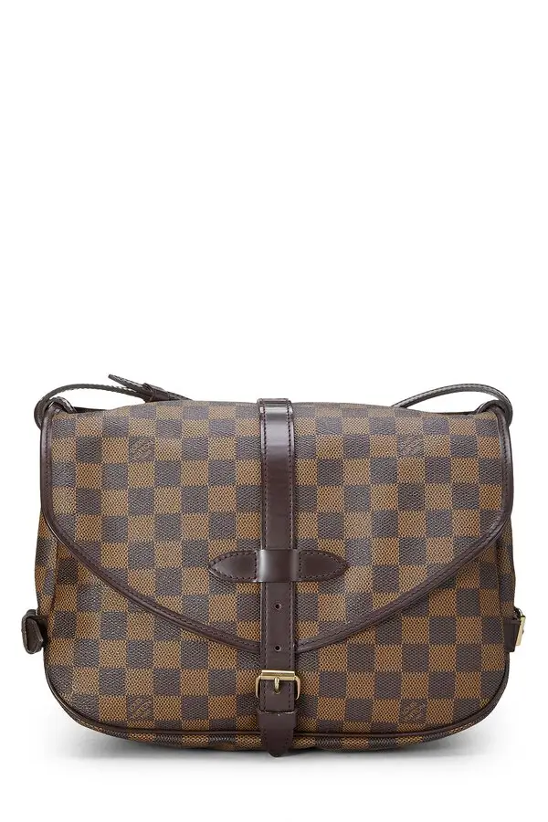 LOUIS VUITTON Damier Ebene Saumur 30 - Brown