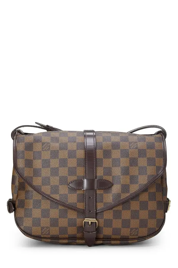 LOUIS VUITTON Damier Ebene Saumur 30 - Brown