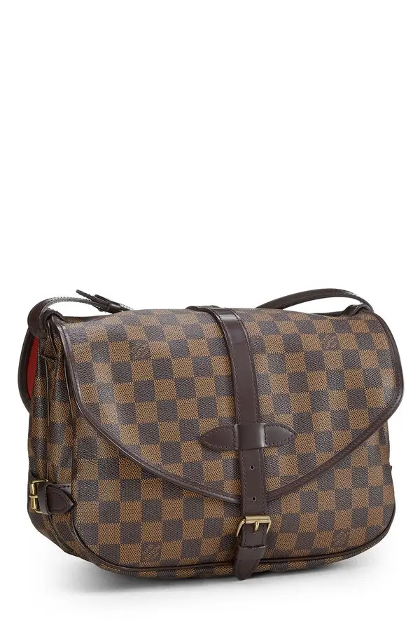 LOUIS VUITTON Damier Ebene Saumur 30 - Brown