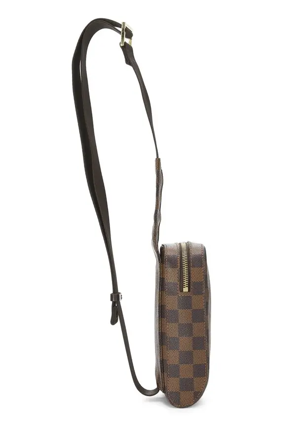 LOUIS VUITTON Damier Ebene Geronimos Sling Bag - Brown