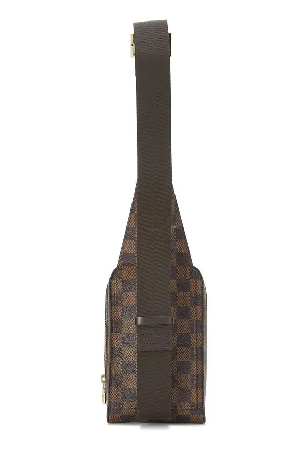 LOUIS VUITTON Damier Ebene Geronimos Sling Bag - Brown