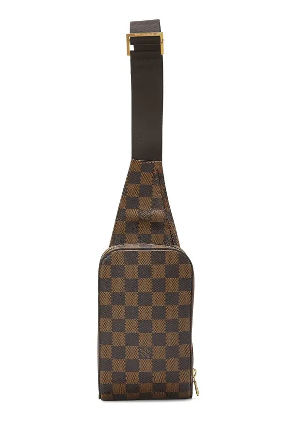 LOUIS VUITTON Damier Ebene Geronimos Sling Bag - Brown