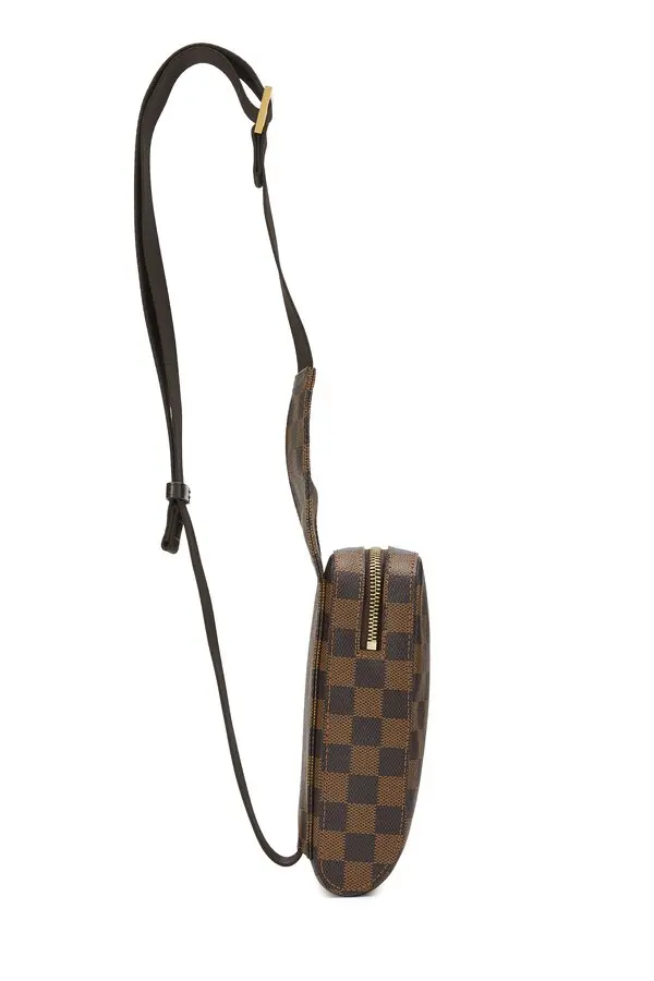 LOUIS VUITTON Damier Ebene Geronimos Sling Bag - Brown