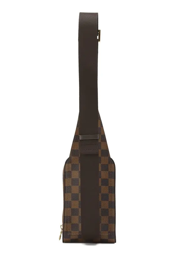 LOUIS VUITTON Damier Ebene Geronimos Sling Bag - Brown