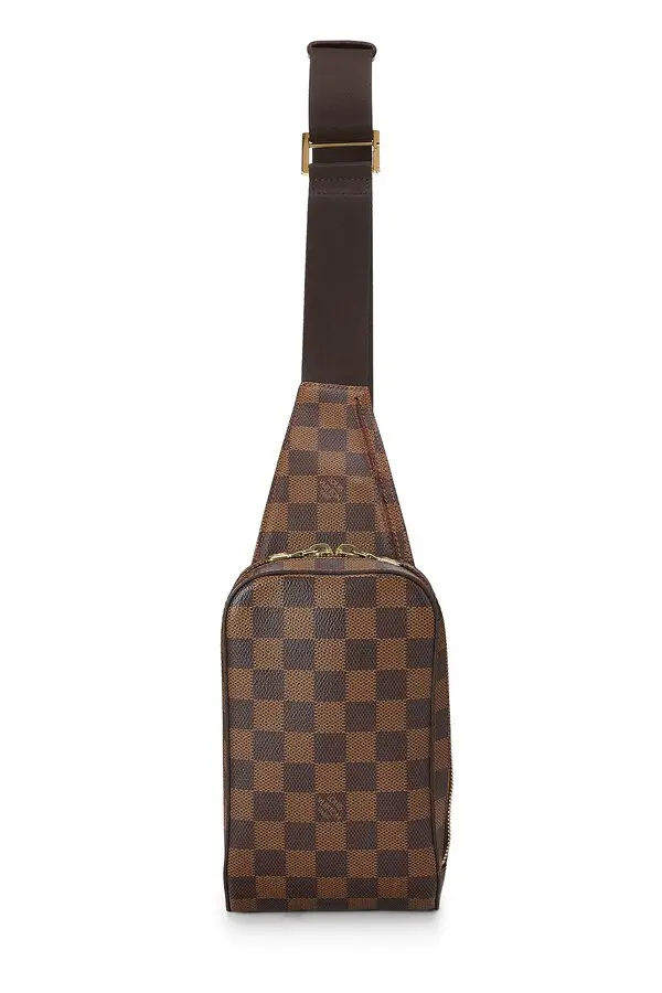 LOUIS VUITTON Damier Ebene Geronimos Sling Bag - Brown
