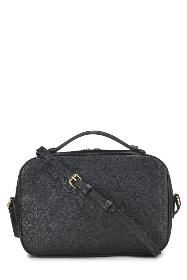 LOUIS VUITTON Monogram Empreinte Saintonge Crossbody - Black