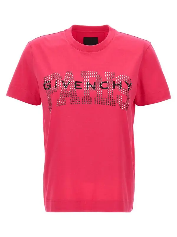 Givenchy Logo T-Shirt In Purple 44% Off Editorialist