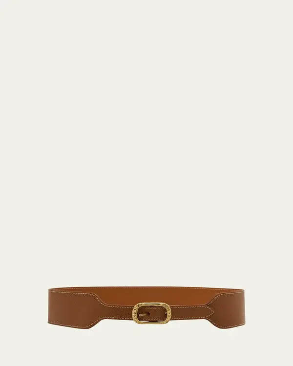VAINCOURT PARIS L'attirante Leather Waist Belt - Havane