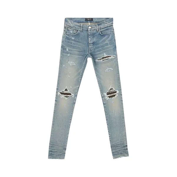 Amiri Mx1 Leather Jean - Blue