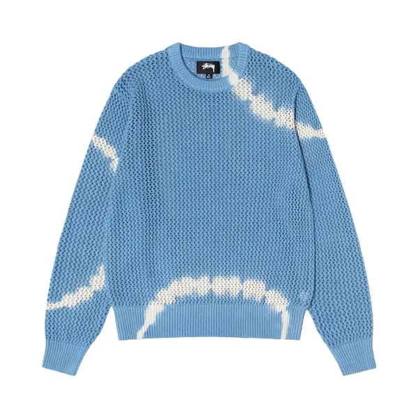 StÜssy Pigment Dyed Loose Gauge Sweater - Blue