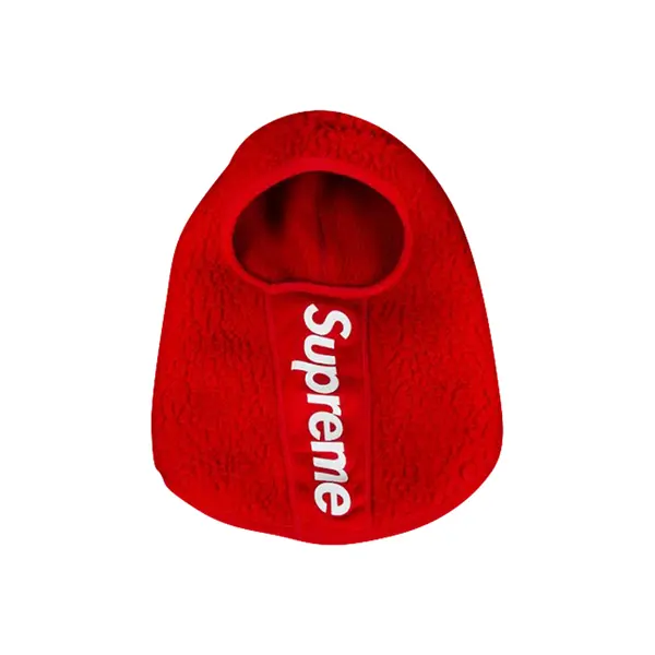 Supreme Polartec Deep Pile Balaclava - Red