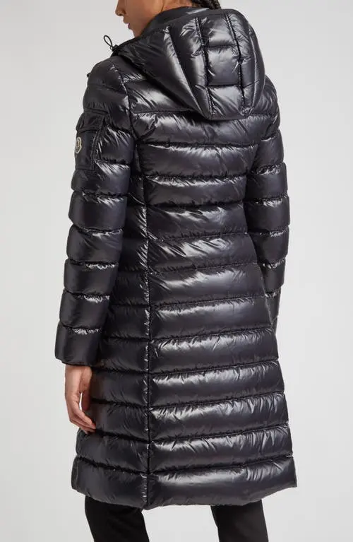 Moncler Moka Long Down Jacket - Black | Editorialist