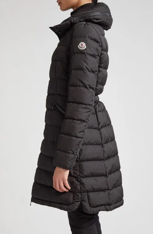 Moncler Flammette Down Coat - Black
