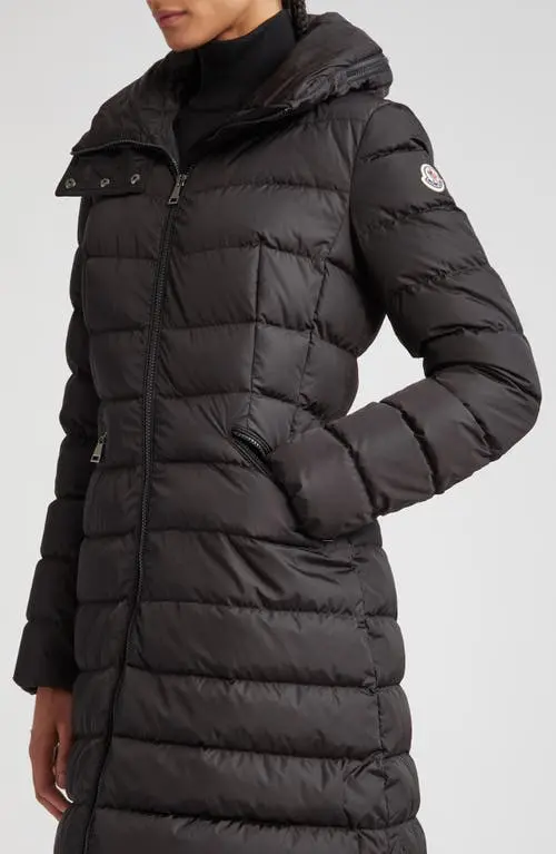 Moncler Flammette Down Coat - Black