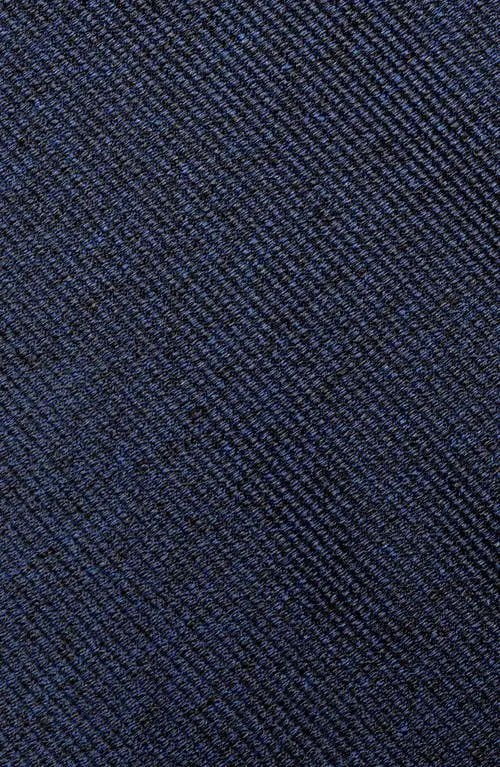 JACK VICTOR Bowman Solid Silk Blend Tie - Navy