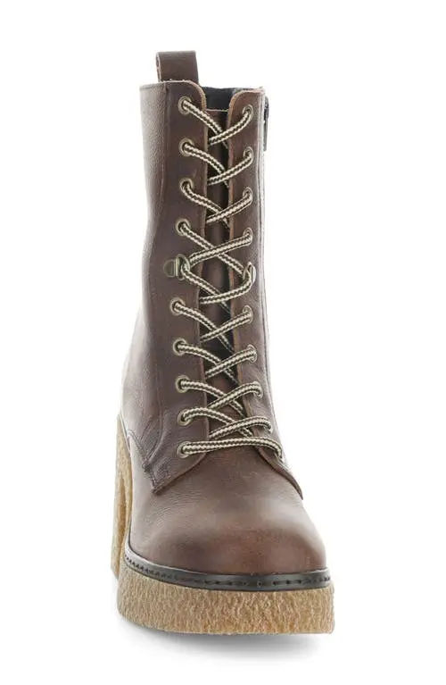 BOS. & CO. Panda Waterproof Lace-up Boots - Brandy Gobi