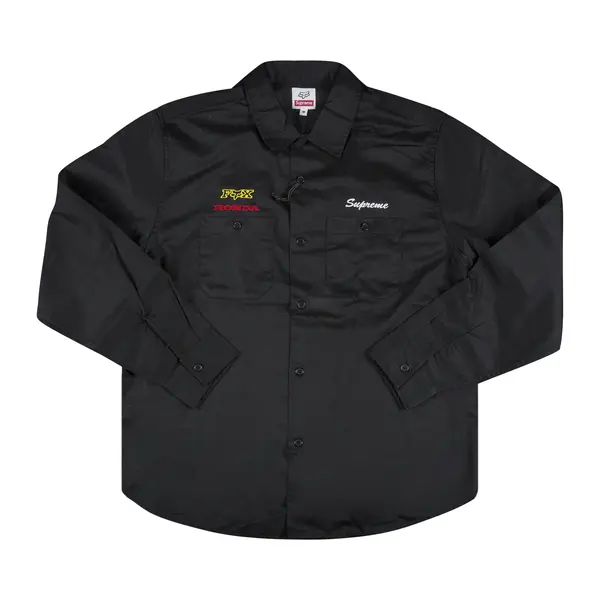 Supreme X Honda Fox Racing Work Shirt - Black