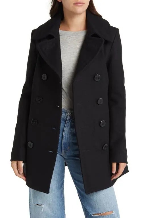 SCHOTT Wool-blend Pea Coat
