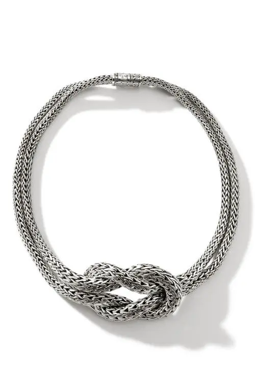 John Hardy Love Knot Necklace - Silver