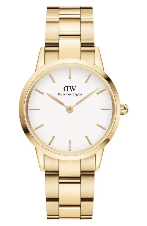 DANIEL WELLINGTON Iconic Link Bracelet Watch By - Gold