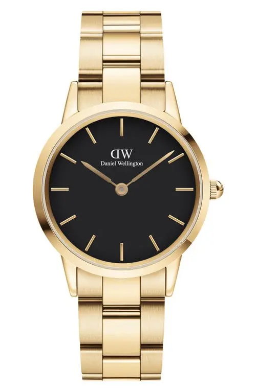 DANIEL WELLINGTON Iconic Link Bracelet Watch By - Gold