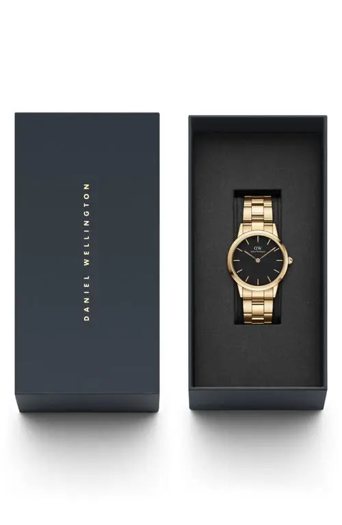 DANIEL WELLINGTON Iconic Link Bracelet Watch By - Gold