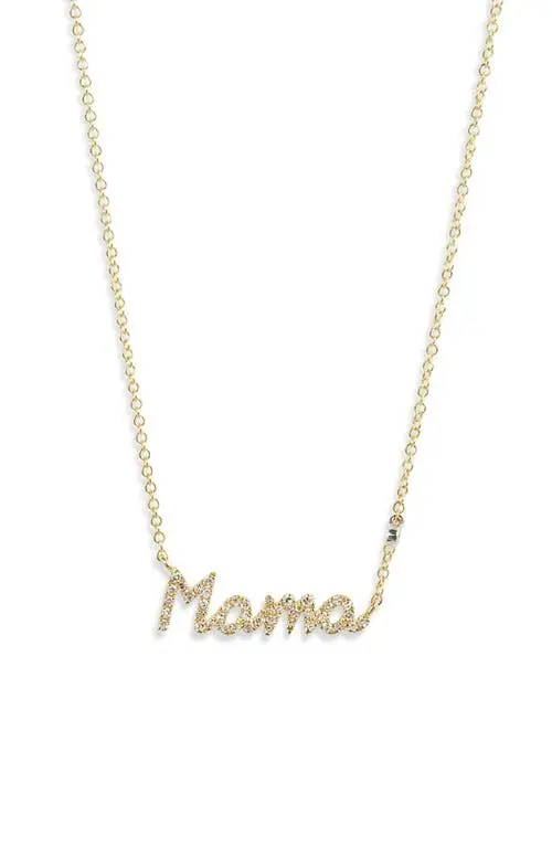 Meira T Mama Diamond Pendant Necklace - Gold