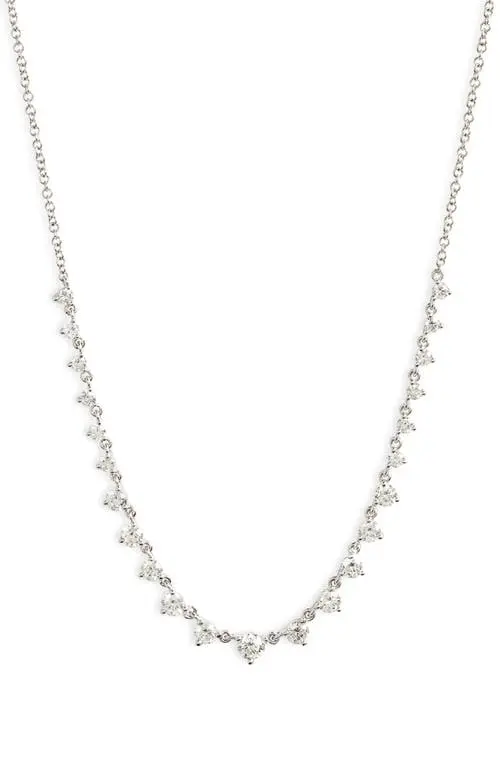 Meira T Diamond Frontal Necklace - White