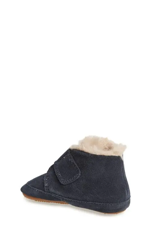 Old Soles Shloofy Faux Shearling Boot - Navy Suede