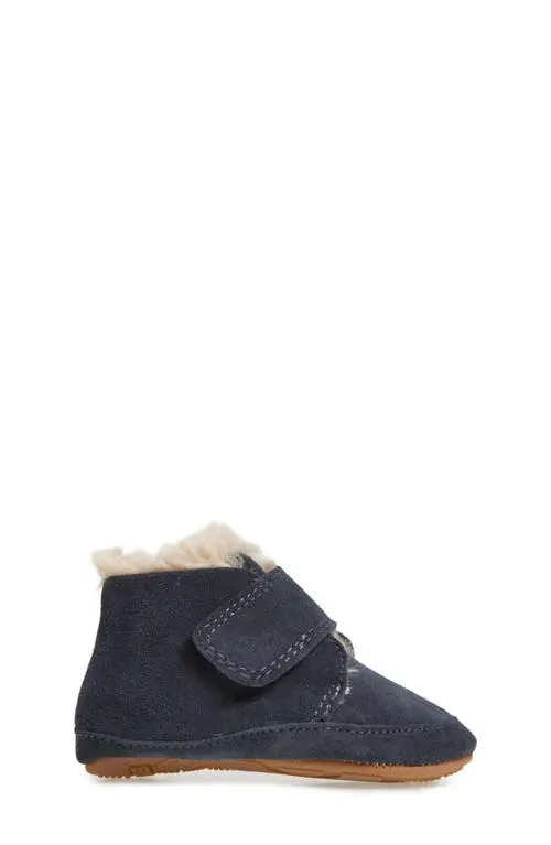 Old Soles Shloofy Faux Shearling Boot - Navy Suede