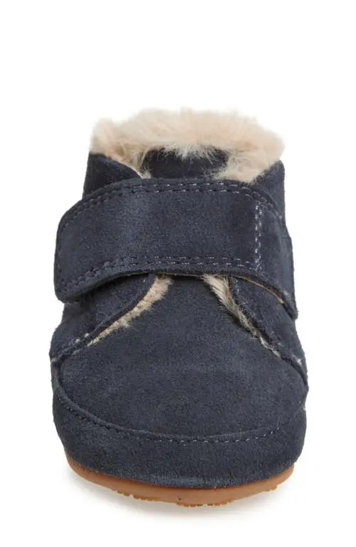 Old Soles Shloofy Faux Shearling Boot - Navy Suede