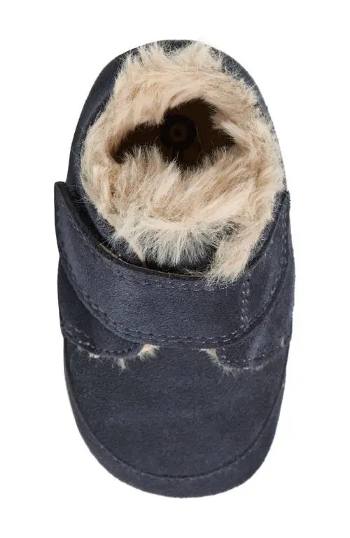 Old Soles Shloofy Faux Shearling Boot - Navy Suede