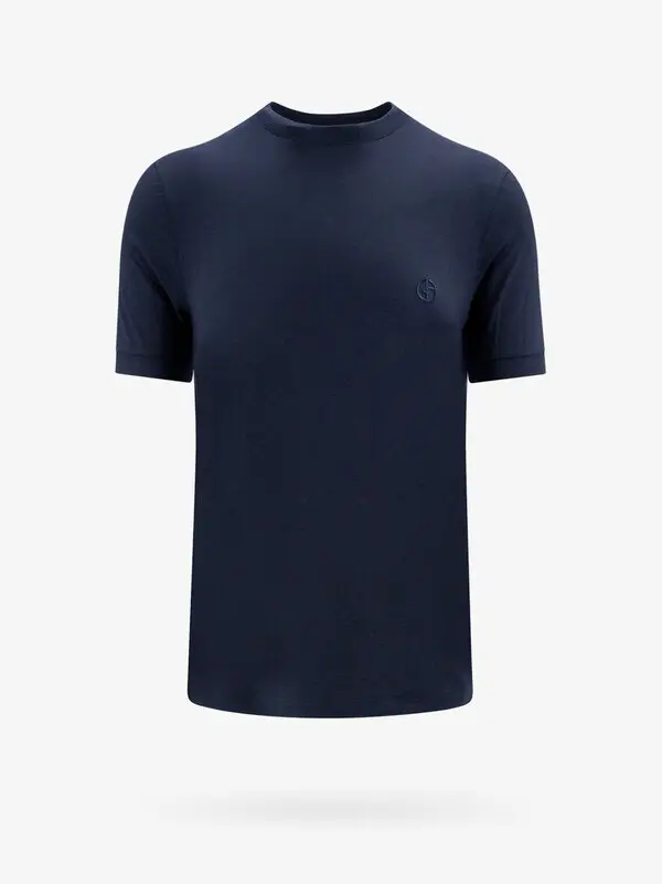Giorgio Armani Viscose Tshirt - Blue