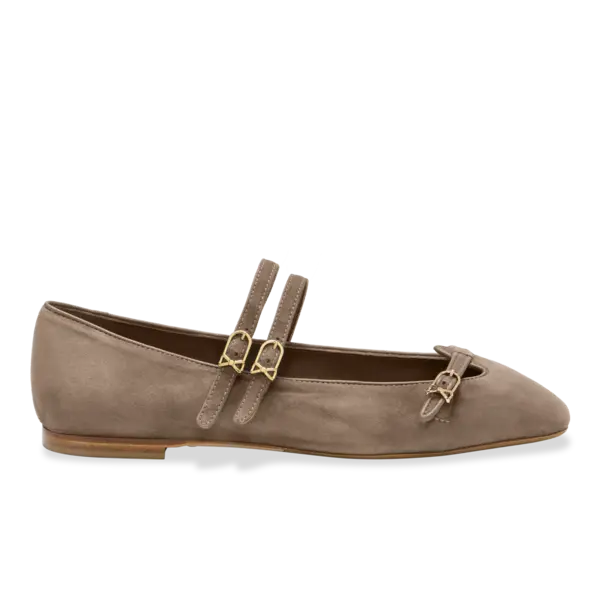 Sarah Flint Mary Gail Mary Jane Flat - Brown