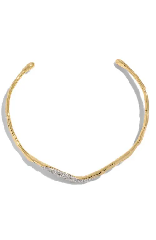 Alexis Bittar Solanales Skinny Crystal Pavé Collar Necklace - Crystals