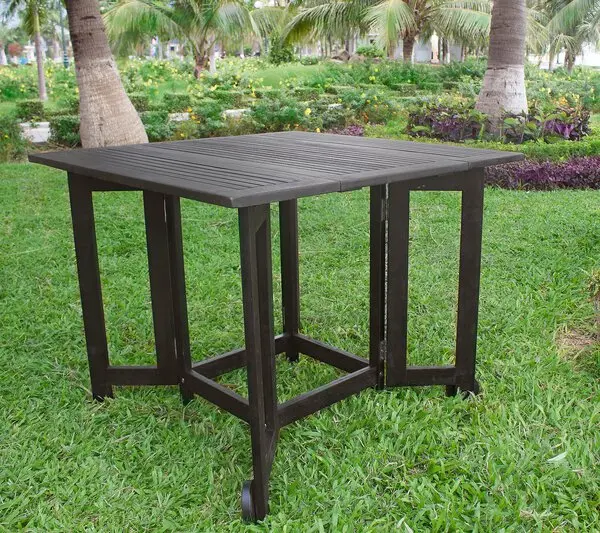 NORTHBEAM Eucalyptus Folding Square Table