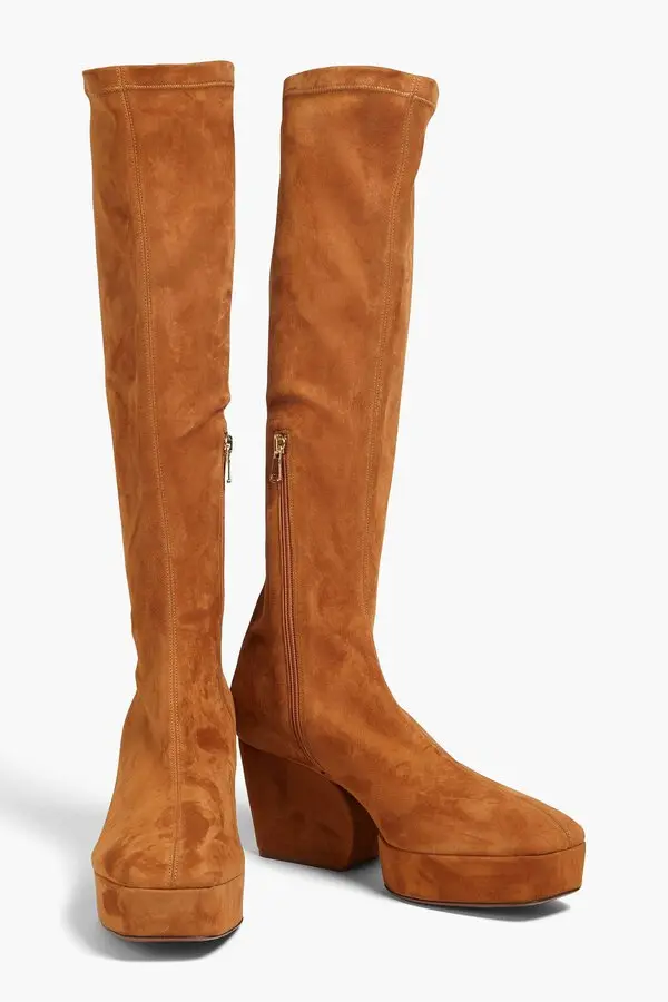 Zimmermann Suede Platform Knee Boots