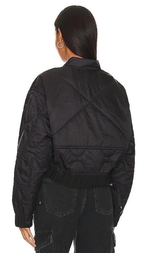 AGOLDE X Shoreditch Ski Club Iona Quilted Jacket - Black