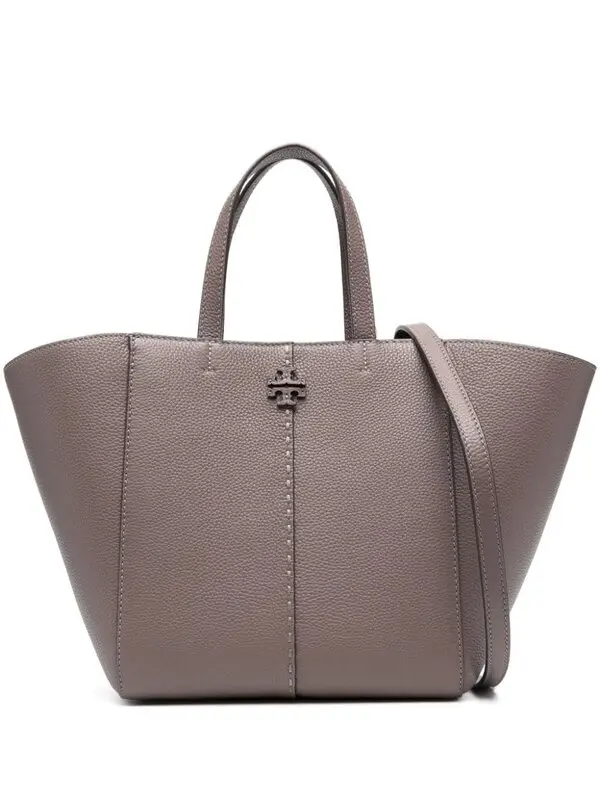 Tory Burch Double T Leather Tote Bag