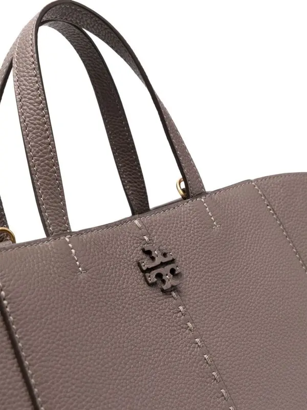 Tory Burch Double T Leather Tote Bag