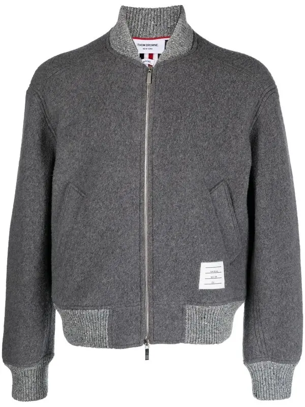 Thom Browne Fleece-wool Bomber Jacket