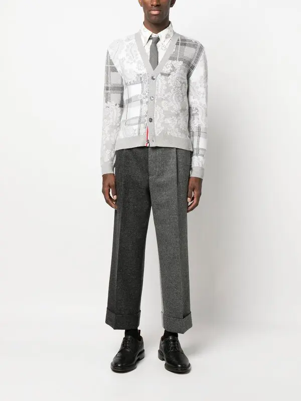 Thom Browne Jacquard Knit Cardigan