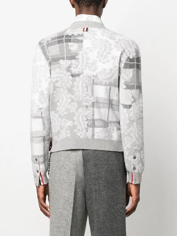 Thom Browne Jacquard Knit Cardigan