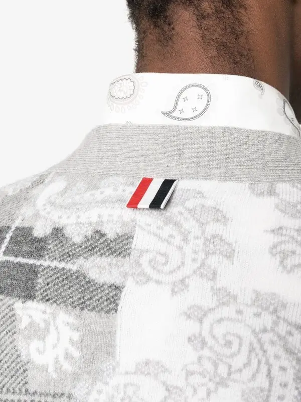 Thom Browne Jacquard Knit Cardigan