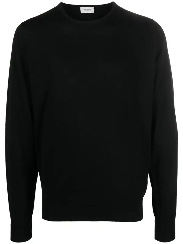 John Smedley Farhill Virgin Wool Jumper - Black