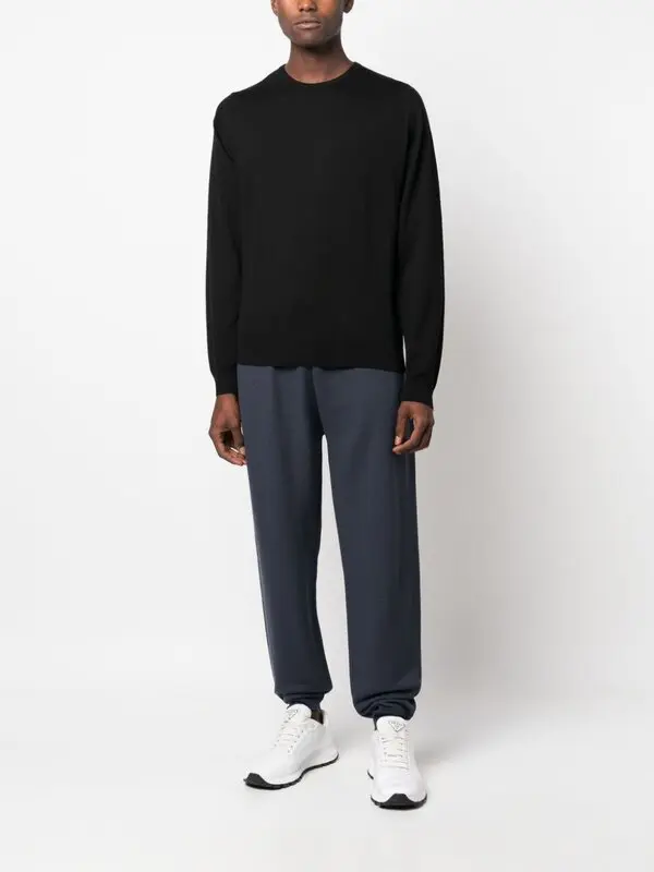 John Smedley Farhill Virgin Wool Jumper - Black