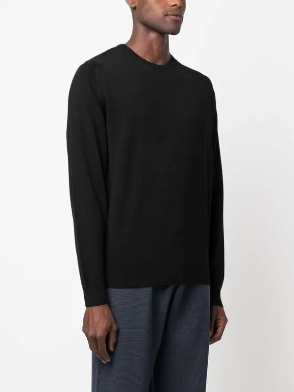 John Smedley Farhill Virgin Wool Jumper - Black