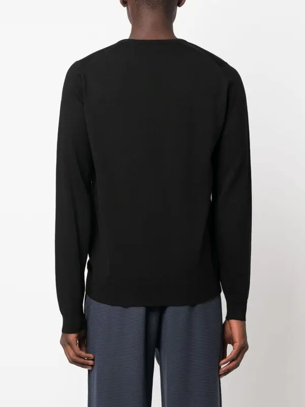 John Smedley Farhill Virgin Wool Jumper - Black